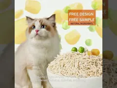 Wholesale factory 100% natural multi-scented flushable dust-free strong caked tofu cat litter