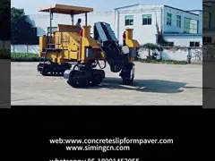 Superfici di calcestruzzo Slipform Paver Machine 2,5m larghezza Strumentazione di pavimentazione stradale