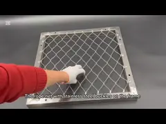 What does the stainless steel wire rope net for stairs look like