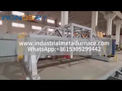 a cover shifting frame for a pit type heat treatment furnace
