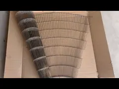 304 Stainless Steel Enrober Mesh Conveyor Belt for chocolate