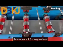 Downspout roll forming machine