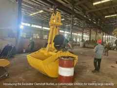 Excavadora Clamshell Balde carregamento personalizável de materiais de grande capacidade de acordo com o modelo da escavadora