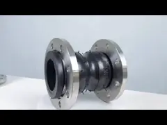 China DN300 EPDM Double Sphere Rubber Expansion Joint - Flange Type Pipe Connector for DN25-DN4000 Systems for sale