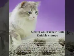 China BSCI Certified Spherical Bentonite Cat Litter 0.8-3.8mm Dust Free Strong Clumping Pet Litter for sale