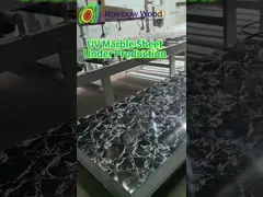 China Lightweight Uv Pvc Marble Sheet Wall Panel In 3mm Or 4mm Thickness 3d for sale