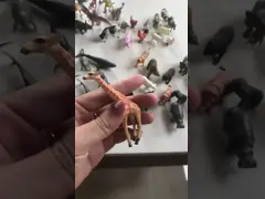 Wildlife Animal Model Toys 11 PCS Mini Orangutan Elefante Ipotopo Buffalo Lizard Figurine Festa di famiglia Favori