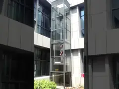 Outdoor Electric Residential Customized Passenger Home Elevator Lift With Automatic Center Door Opening