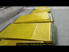 China Tensioned  Urethane Coated Sieve Plate For Stone Screening for sale