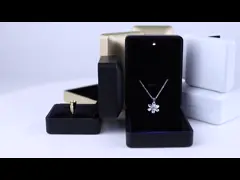 DH42 Pepple Grain Plastic Right Angle LED Light Jewelry Packaging Box