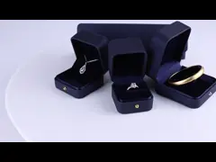PH5 Rounded Corner PU Leather Inner Surrounding Jewelry Packaging Box
