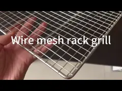 stainless steel wire mesh BBQ grill for food