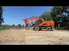 Doosan Dh210w-7 Used Korea Used Wheel Loader Wheel Excavator 101kW