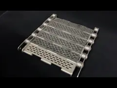 China Chain Plate Punch With Side Baffle Stainless Steel Conveyor Belt For Sort for sale