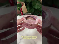 T-Shirt Protective Gift Box Gold Cardboard Paper Tube With Window Luxury Packaging