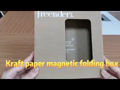 Kraft Magnetic Box with Window