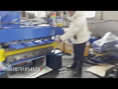 China USA Design PLC Control Auto Cutting Double Layer Roof Sheet Roll Forming Machine for sale