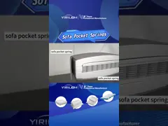 China Factory Raw Material Supplier Pocket Coil Spring For Sofa Cushion for sale