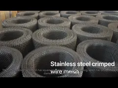 Stainless steel crimped wire mesh