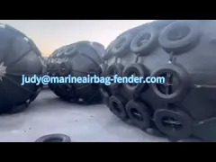 China Aircraft Tyre Net Pneumatic Rubber Fender Customized Size Impact Resistant for sale