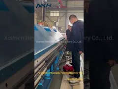 China 6.5 Meters Metal Folding Machine Hydraulic Slitting Folder Hydraulic Bending Machine CNC Bending Machine for sale