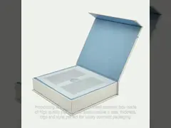 Custom Luxury Flip Top Cardboard Black Paper Magnetic Gift Box Packaging With Insert Cardboard Magnetic Paper Gifts Box