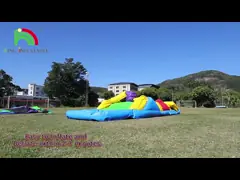 Aufblasbarer Aussteiger Kombo Hinderniskurs Sprung Schloss Haus mit Rutschen Ball Pit Klettern Hindernis Bläser