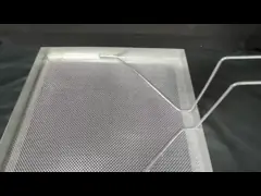 stainless steel wire mesh trays with handles
