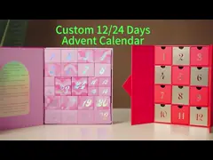 China Luxurious The Advent Calendar Gift Box With 24 Small Boxes For Cosmetics for sale