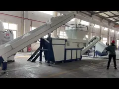polyester and PET fiber shredding and pelletizing machine