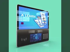 China JP1801 18.5+7-Inch Dual-Screen Face Recognition Access Control Terminal Supports face recognition, fingerprint, and card identification for sale