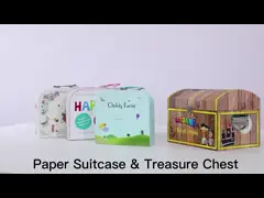 China Customized Premium Cardboard Suitcase Storage Box For Gifts Dolls Toys for sale