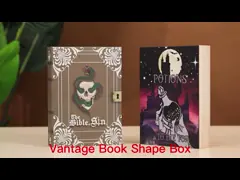 Custom Decor Book Style Rigid Box For Luxury Gift Wrapping Various Coating