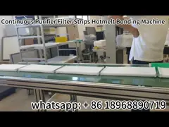 China Continuous Purifier Filter Making Machine Hotmelt Bonding Machine 15mm - 55mm Height for sale