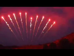 1.3g Festival Single Row Fireworks Salute Pyrotechnics 10 Shots Chinese Fireworks