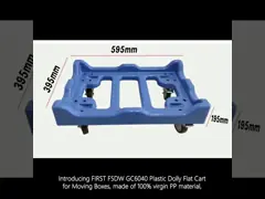 Kunststoff-Dolly-Flachwagen zum Bewegen von Schachteln