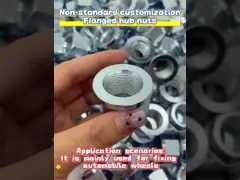 China Black Zinc Serrated Hexagon Flange Nuts DIN Standard Imperial Inch Measurement System for sale