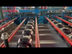 Double layer glazed tile and trapezoid roll forming machine