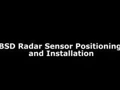 No Drilling Installation! How To Position The BSD Radar Sensor On Vehicle? | CandidTech
