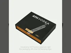 China Sleek Design Custom Rigid Gift Boxes With Sliver Foil Satmping Logo for sale