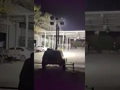 China Easy To Operate 9 Meters High Mast Diesel Generator Light Trailer For Warehouse Monitoring for sale