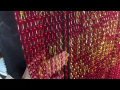 China Aluminum Double Hook Chain Link Decorative Metal Mesh Customizable Pattern for sale