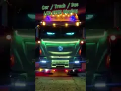 China Truck Devil Eye LED Screen Car Light Truck Dynamic LED Light Smart Car Sticker Programmable LED Panel For Truck Windshield for sale