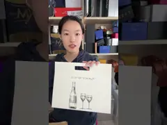 Elegant Folding Wine Box Gift Wine Cardboard Box With Handle Easy Storage