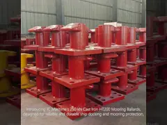 250KN Cast Iron HT200 Mooring Bollards Tee Type Bollard Mooring Protection Ship docking Boat Bollard