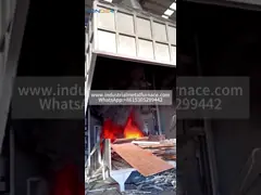 Gas fired aluminum metal melting furnace for ingot making