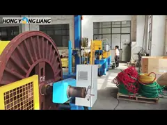 Cable coiling machine with automatic coiling, strapping (belting) and wrapping function
