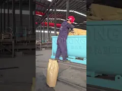 Horizontal mixing machine