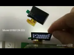 COG FPC VA LCD Segment Display White On Black SPI Interface For Rangefinder