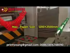PRY-D400 Automática de chumbo 4 cores Flexo Impressão Slotting Die Cutting Machine com empilhador